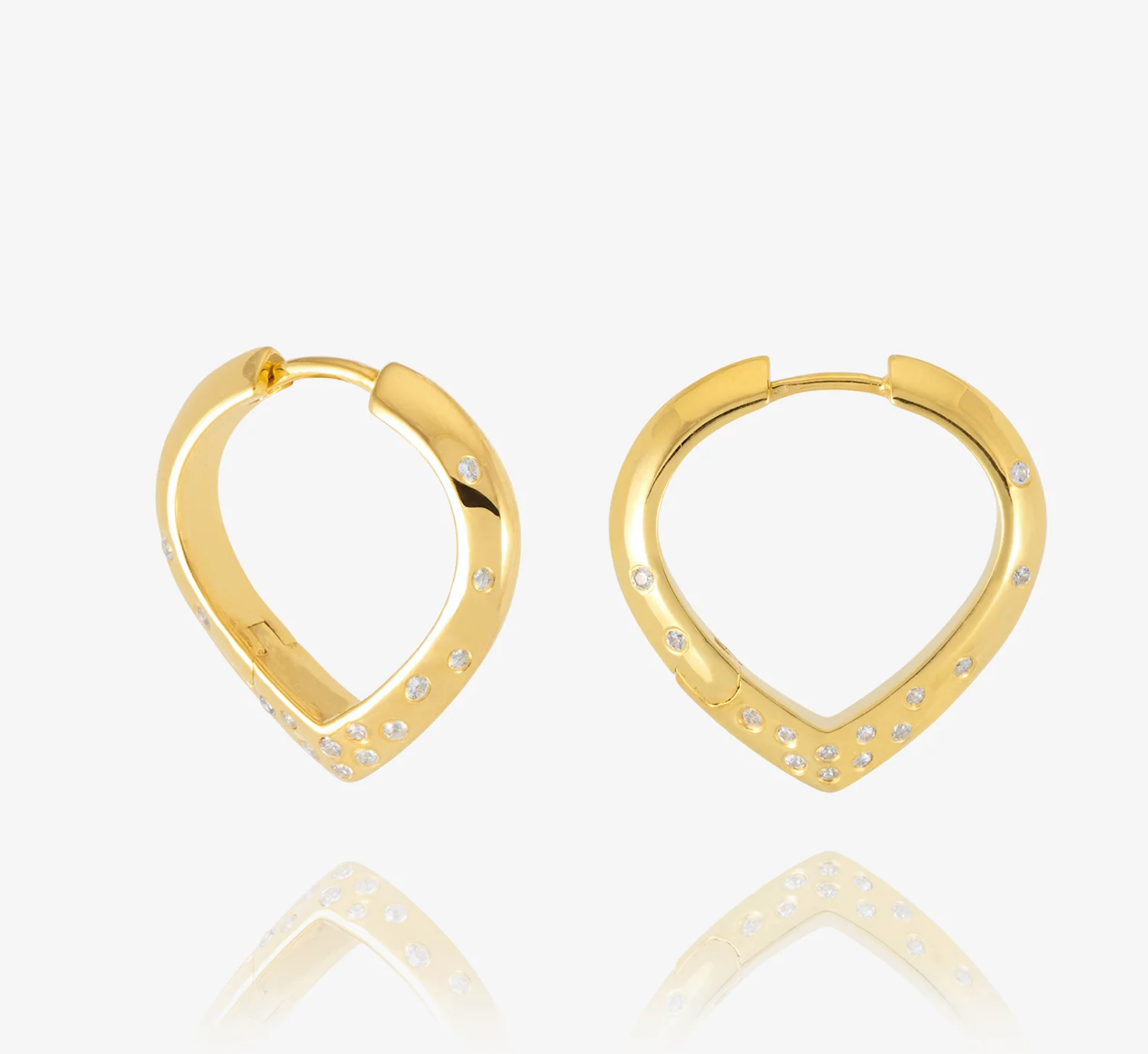 RACHEL JACKSON LARGE IMAGINE WHITE SAPPHIRE HUGGIE HOOP EARRINGS | LAST ...